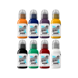 World Famous Limitless Tattoo Ink - Primary Colours Set 1 - 8x 30 ml ...