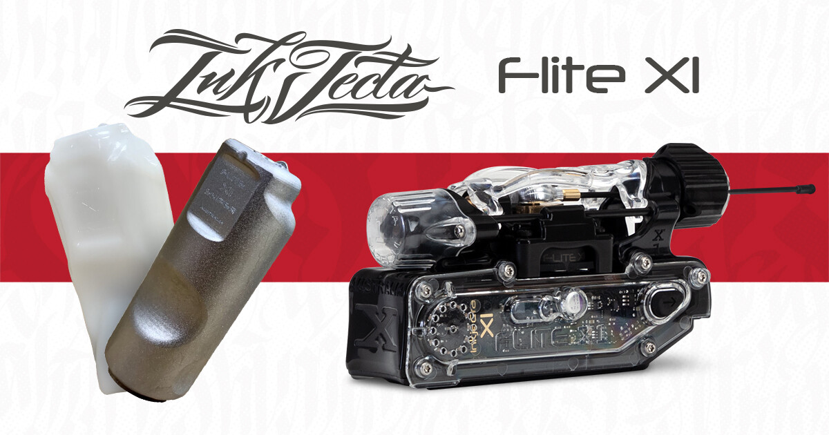 Inkjecta Flite X1 Wireless Tattoo Machine & Grips - Killer Ink Tattoo