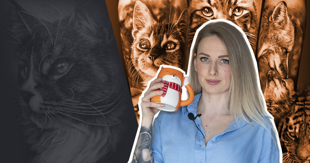 How to Tattoo Realistic Animal Portraits With Angelique Grimm - Killer ...