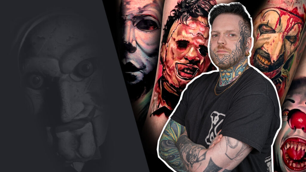 How to Tattoo a Horror Portrait with Rare Candy - Killer Ink Tattoo