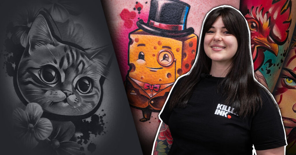 How to Tattoo a Serious Cheese Gentleman with Cloto - Killer Ink Tattoo